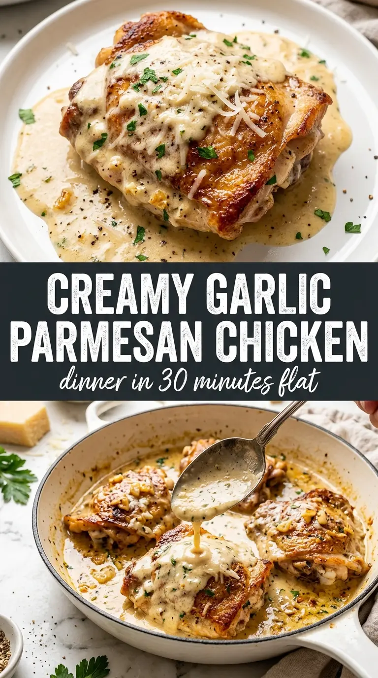 Creamy Garlic Parmesan Chicken Skillet