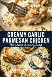 Creamy Garlic Parmesan Chicken Skillet